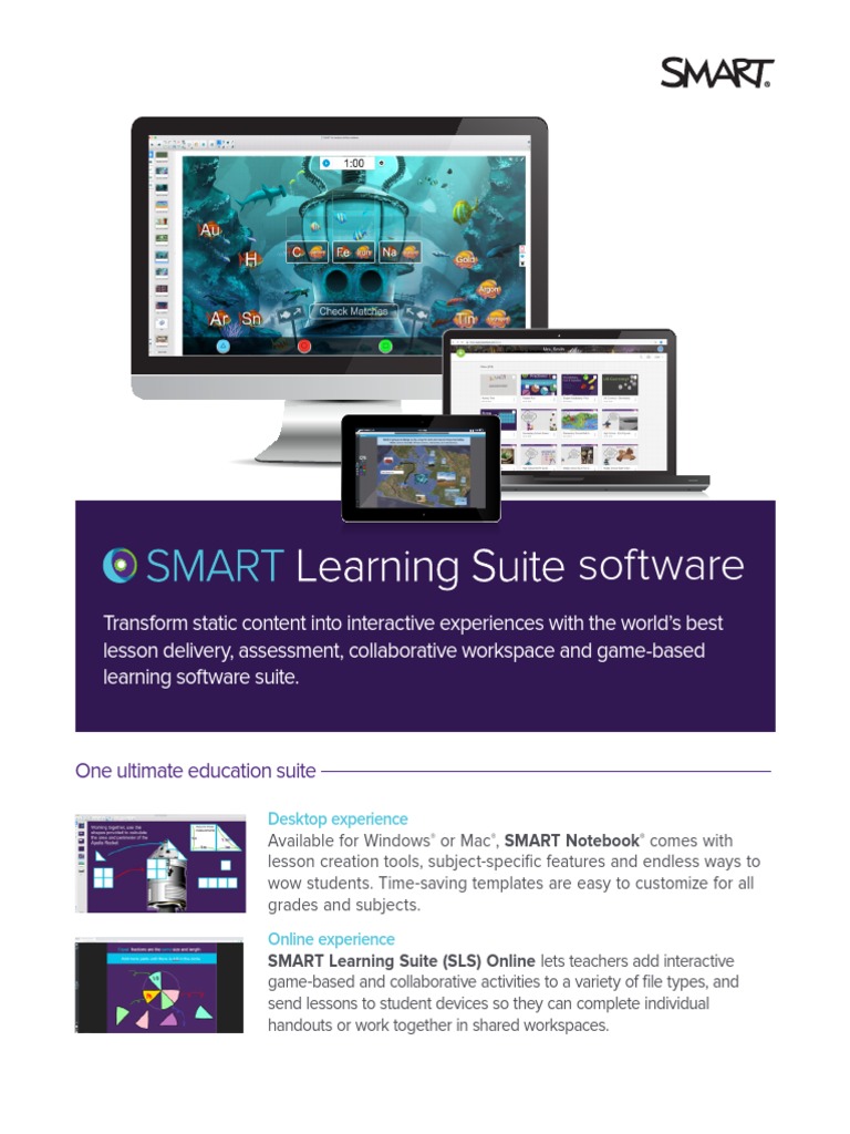 SMART Learning Suite Brochure en PDF | PDF | Tablet Computer ...