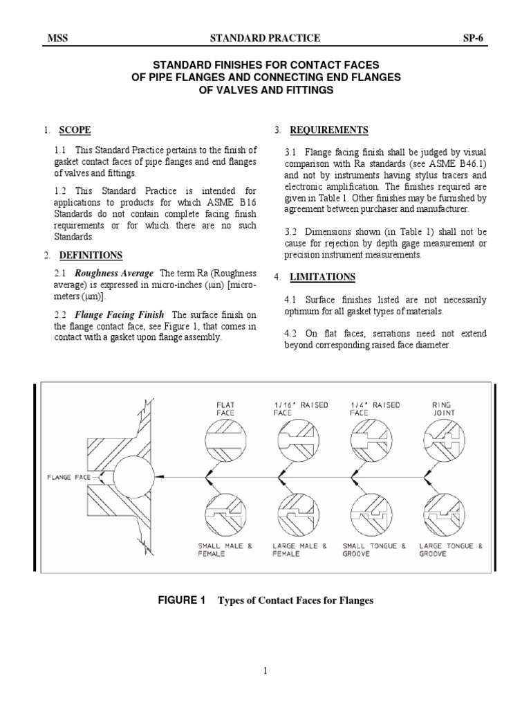 Flange Facing Finish Standards Guide | PDF