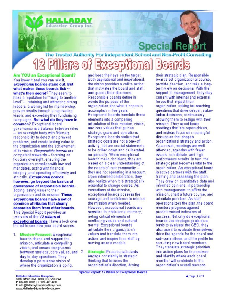 Special Report: Are YOU An Exceptional Board? | PDF | Chief Executive ...