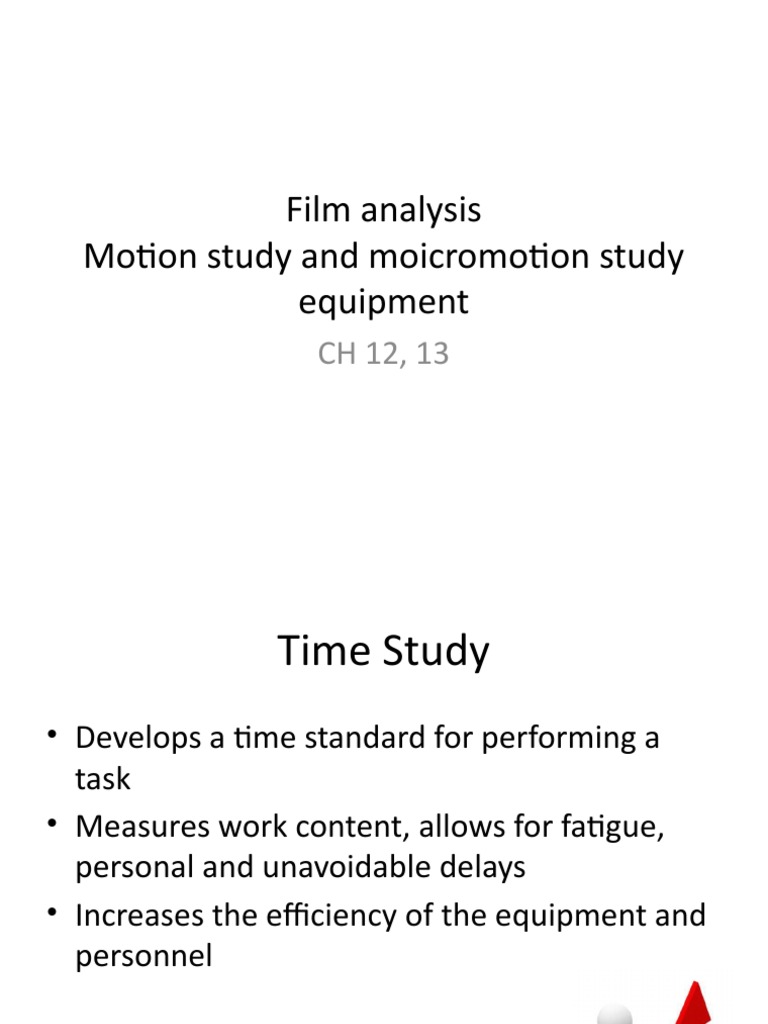 Film Analysis Motion Study and Moicromotion Study Equipment | PDF | Time