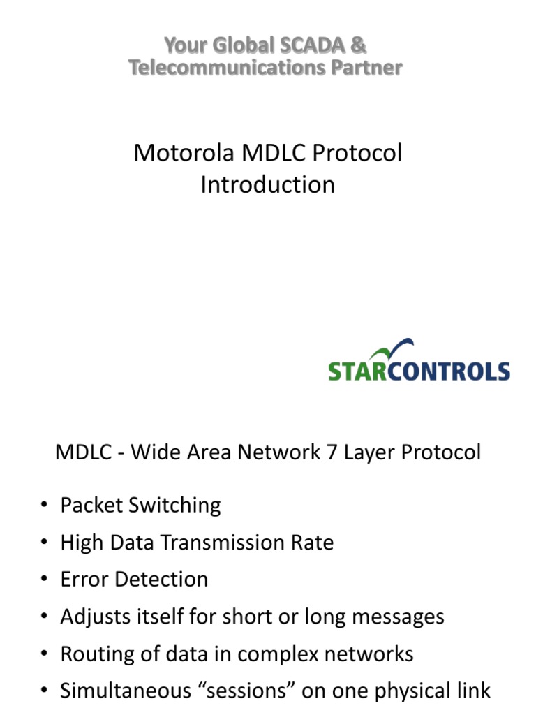 Motorola MDLC Protocol: Your Global SCADA & Telecommunications Partner ...