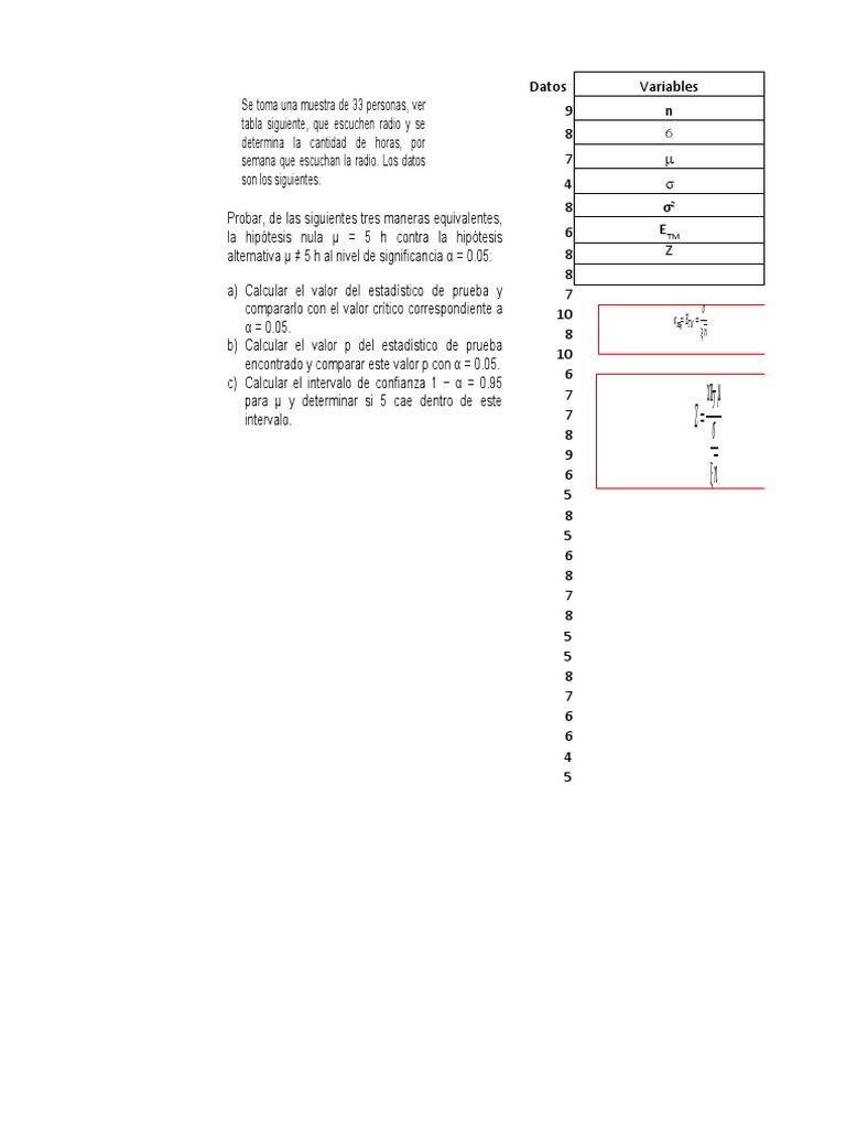06 Test de Z | PDF | Intervalo de confianza | Análisis estadístico