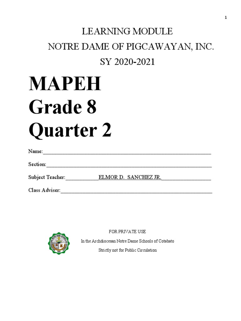 Quarter 2 Grade 8 New | PDF | String Instruments | Family