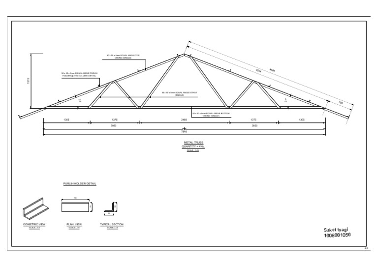 Truss Sheet | PDF | Truss | Civil Engineering