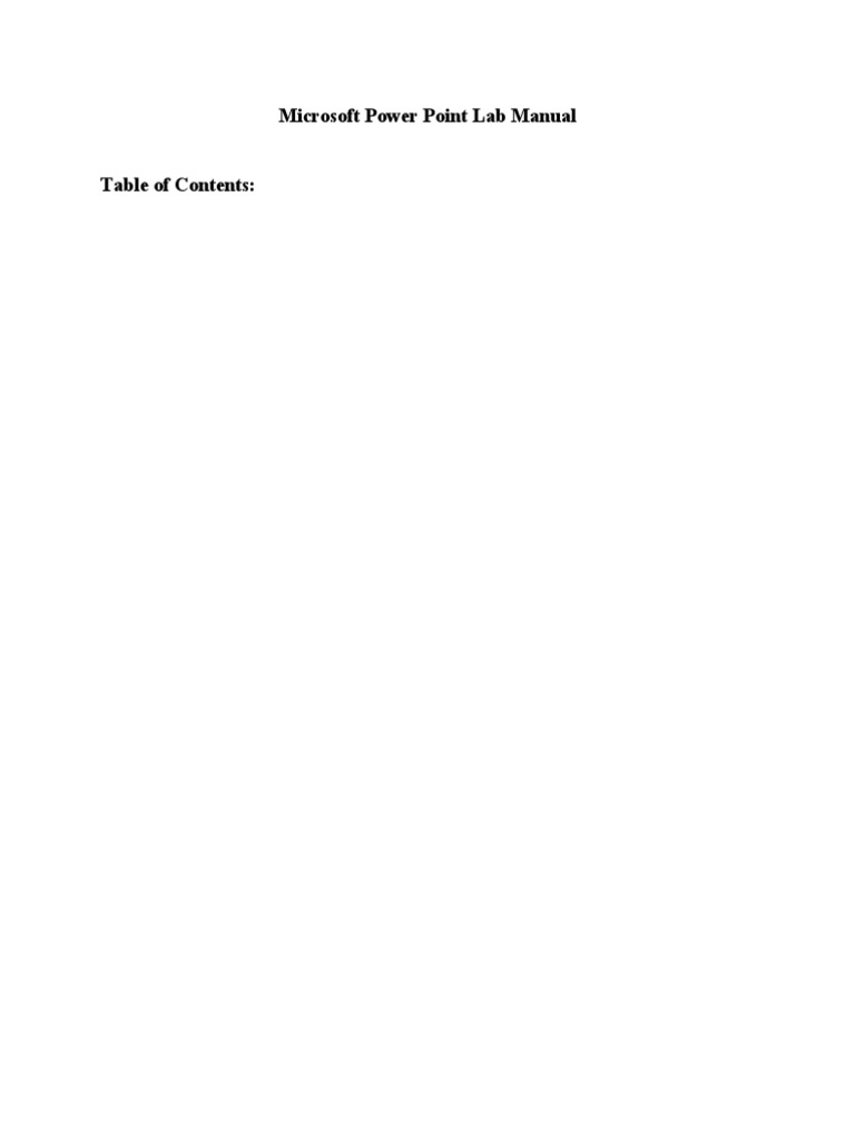 Microsoft Power Point Lab Manual | PDF | Window (Computing) | Button (Computing)