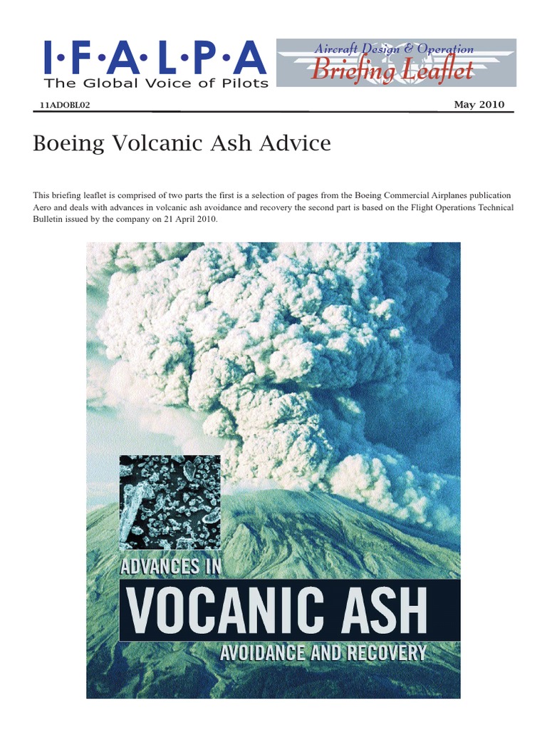 11adobl02 Boeing Volcanic Ash Advice | PDF