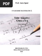Culegere Matematica 10 | PDF