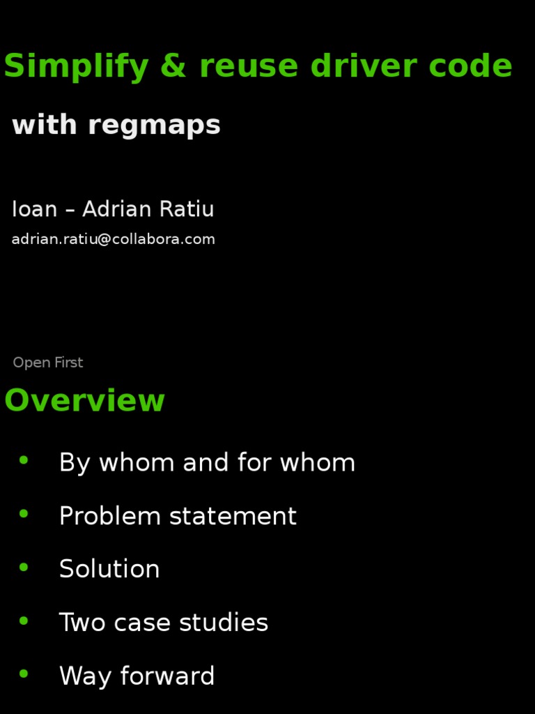 Simplify & Reuse Driver Code: With Regmaps | Download Free PDF | Device ...