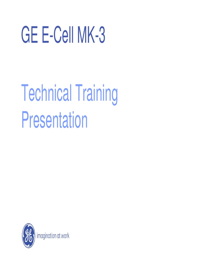 GE E-Cell EDI, MK-3 Technical Training | PDF | Membrane | Chemistry