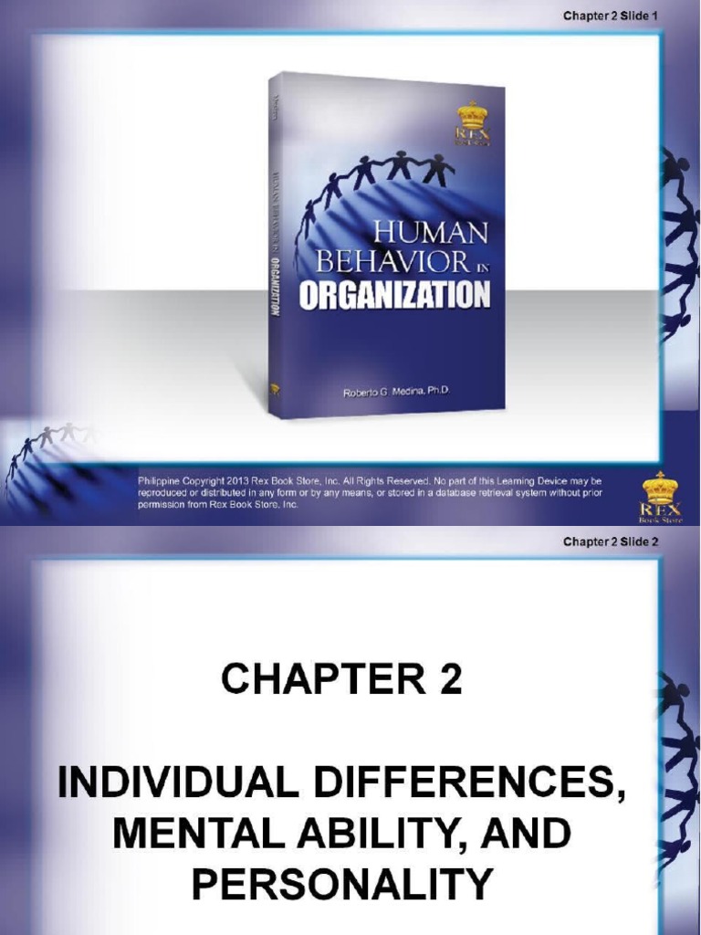 Chapter 2-Individual Differences, Mental Ability & Personality | PDF