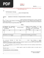 DCRG Nomination Form for Gratuity | PDF