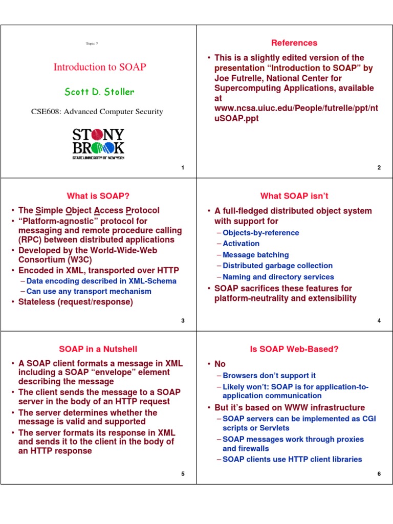 An Introduction to the Simple Object Access Protocol (SOAP) | PDF ...