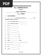 CBSE Class 6 Playing With Numbers Worksheet | PDF | Prime Number | Numbers