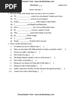 CBSE Class 6 Changes Around Us Worksheet | PDF | Cuisine | Foods