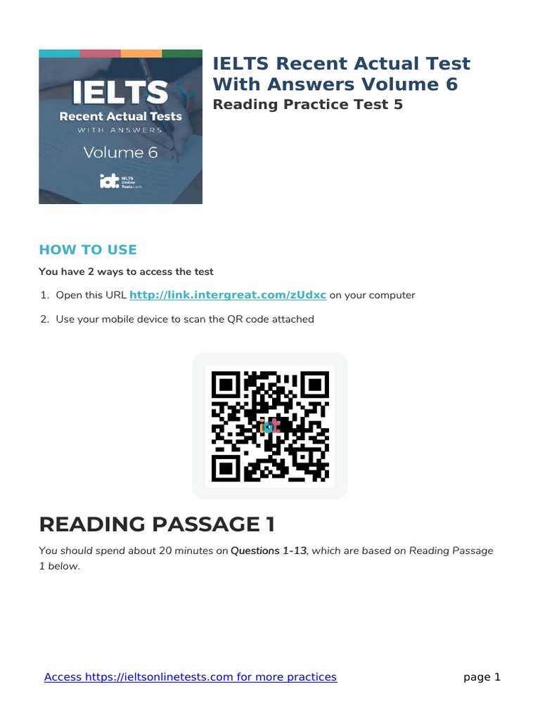 IELTS Reading Practice Test 5 - Vol 6 | PDF | Pearl | Elephant