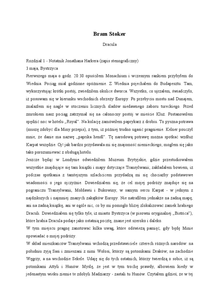 Bram Stoker - Dracula | PDF