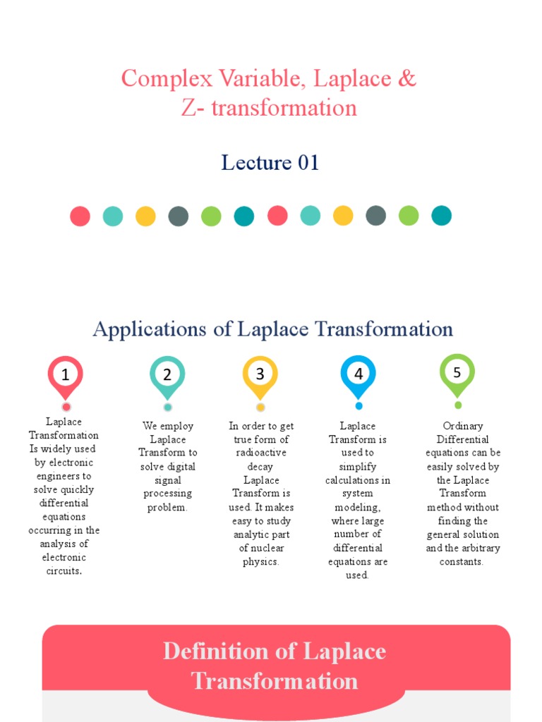 Complex Variable, Laplace & Z-Transformation | PDF | Laplace Transform ...