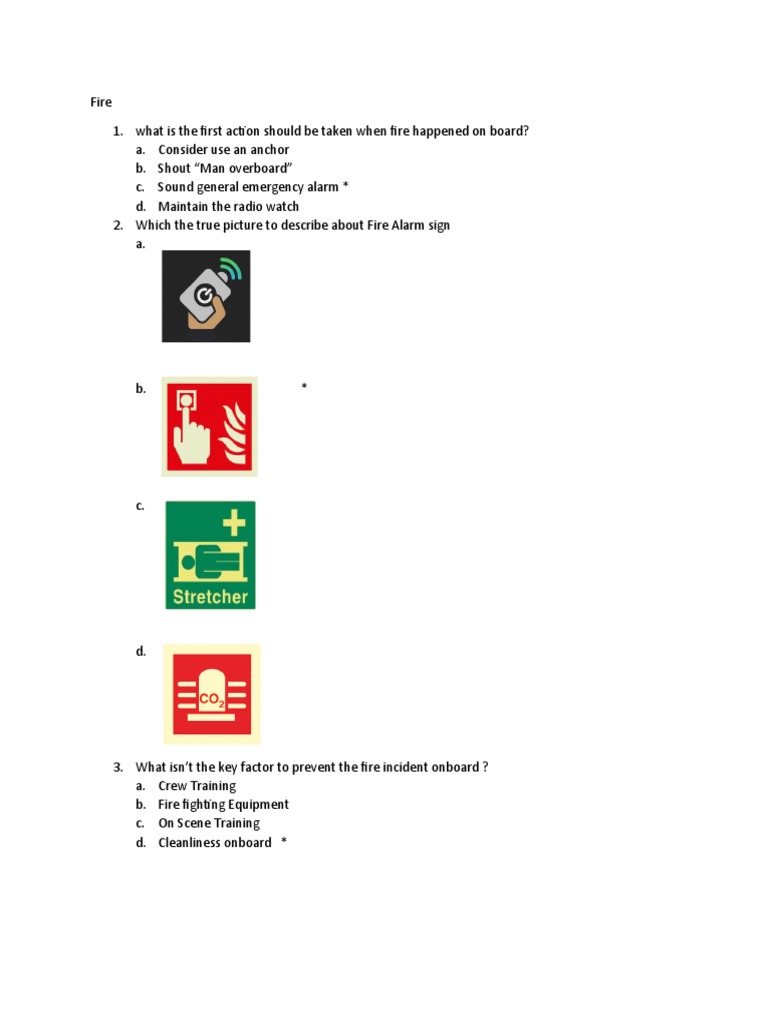 Essential Fire Safety Protocols Onboard | PDF