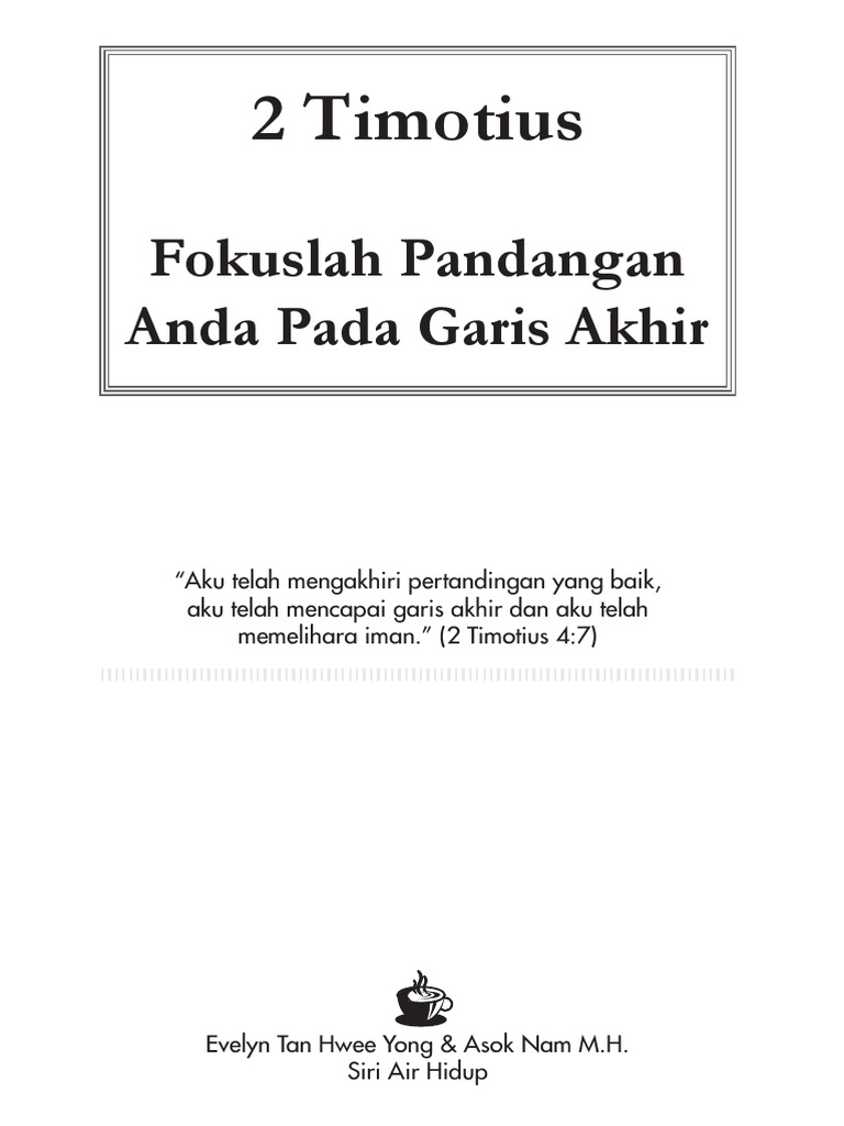 2 Timotius PDF | PDF | Karier & Perkembangan