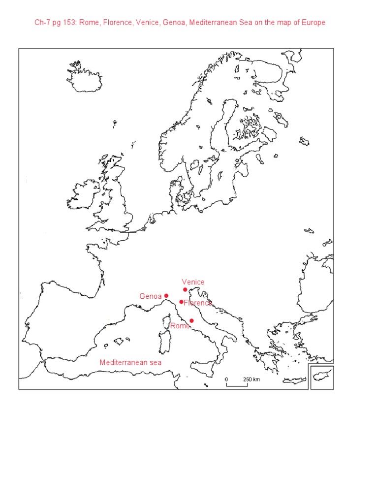 Ch-7 PG 153: Rome, Florence, Venice, Genoa, Mediterranean Sea On The ...
