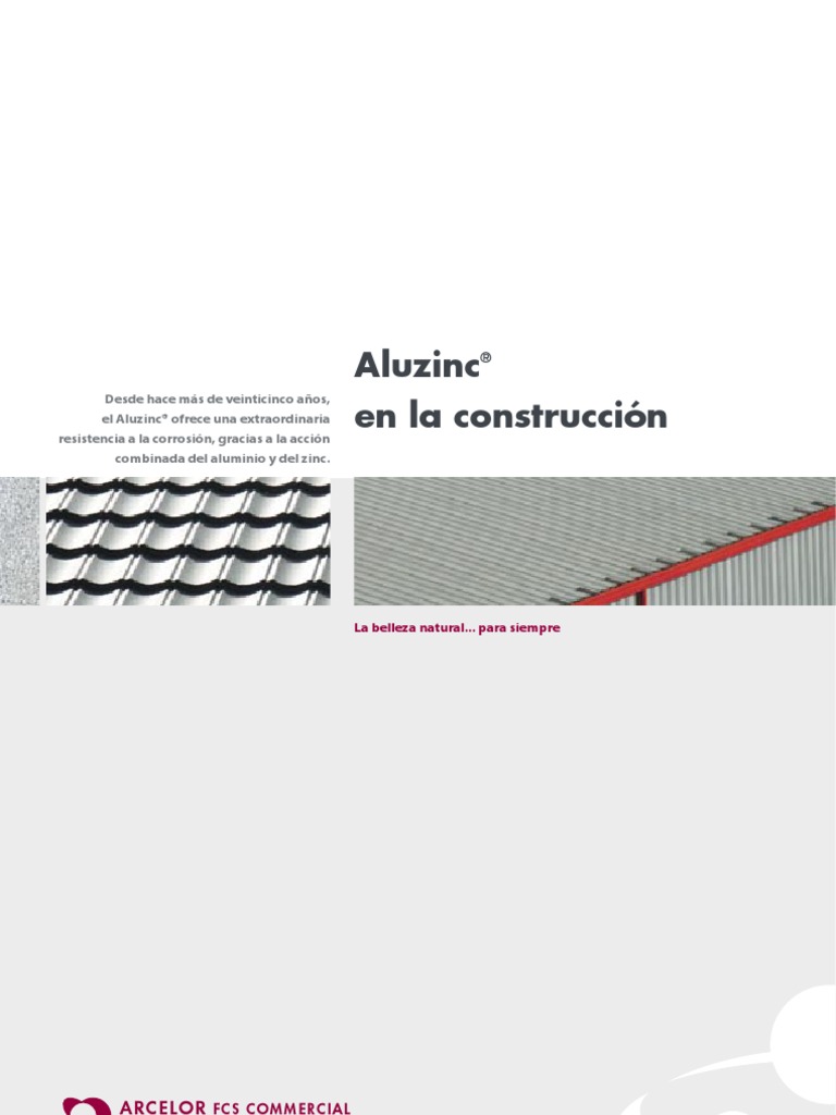 El Aluzinc en La Construccion | PDF | Revestimiento | Aluminio