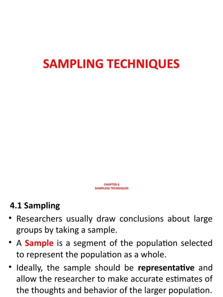 Sampling Design | PDF | Sampling (Statistics) | Sample Size Determination