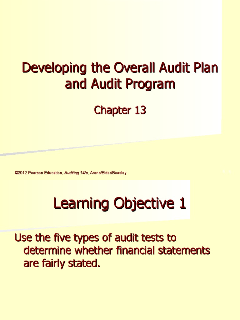Developing The Overall Audit Plan and Audit Program | PDF | Internal ...