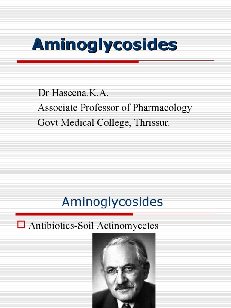 Aminoglycosides | PDF | Biochemistry | Chemistry