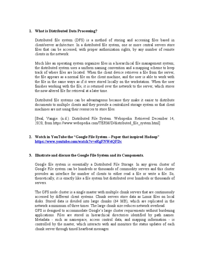 What Is Distributed Data Processing? | PDF | File System | Information ...