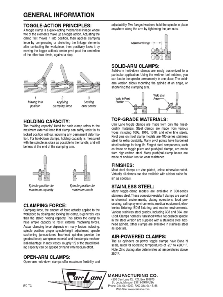 General Information: Toggle-Action Principles | PDF | Stainless Steel ...