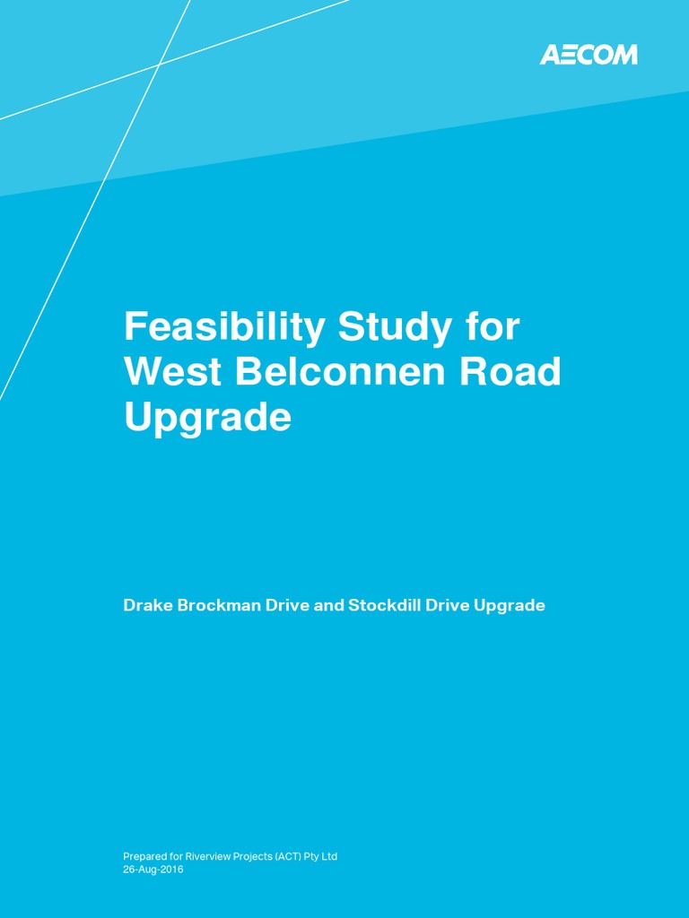 Feasibility Study For West Belconnen Road Upgrade - FINAL | Download ...