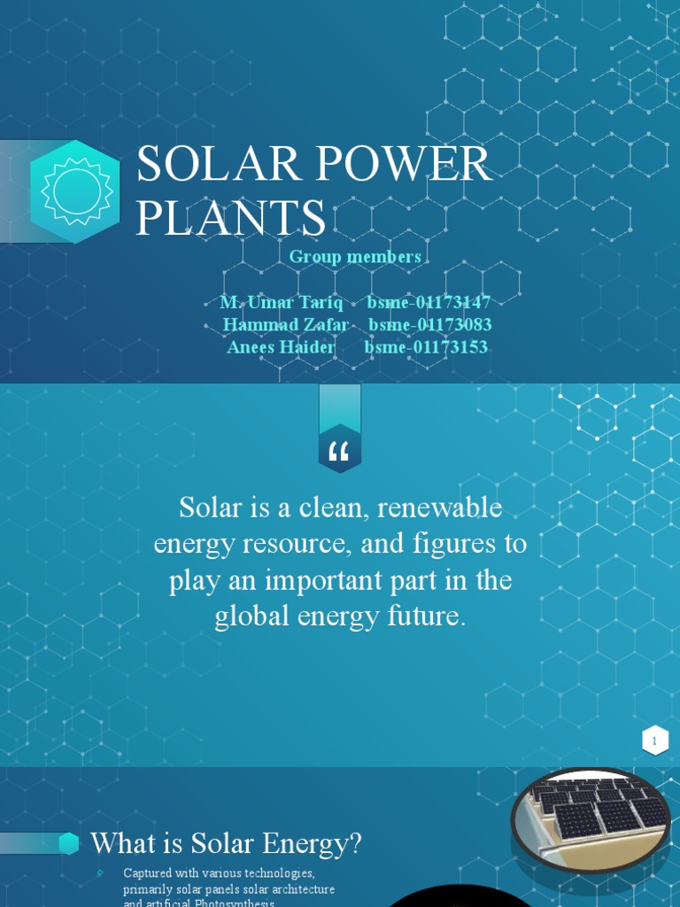 Solar Power Plant | PDF | Solar Power | Photovoltaics