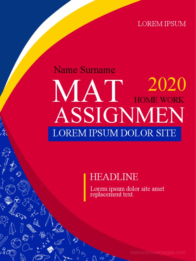Mathematics Assignment Cover Page 1 | PDF