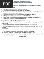Last Day Events Chart | PDF | Second Coming | Jesus