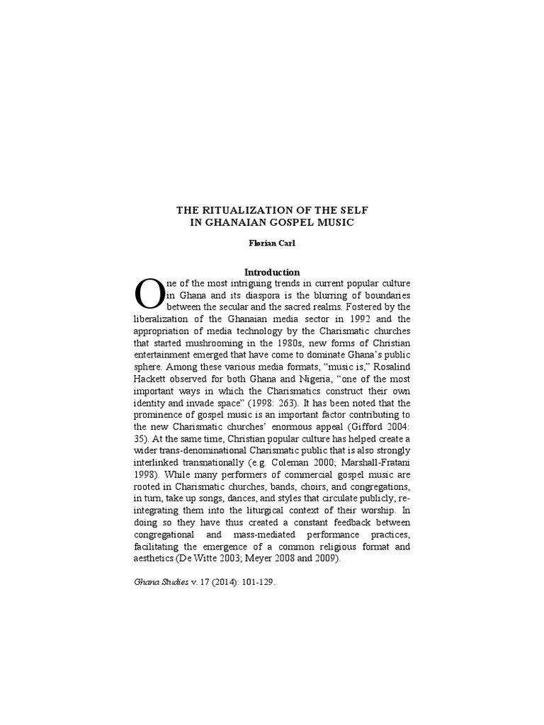 2014 - The Ritualization of The Self | PDF | Contemporary Worship Music ...