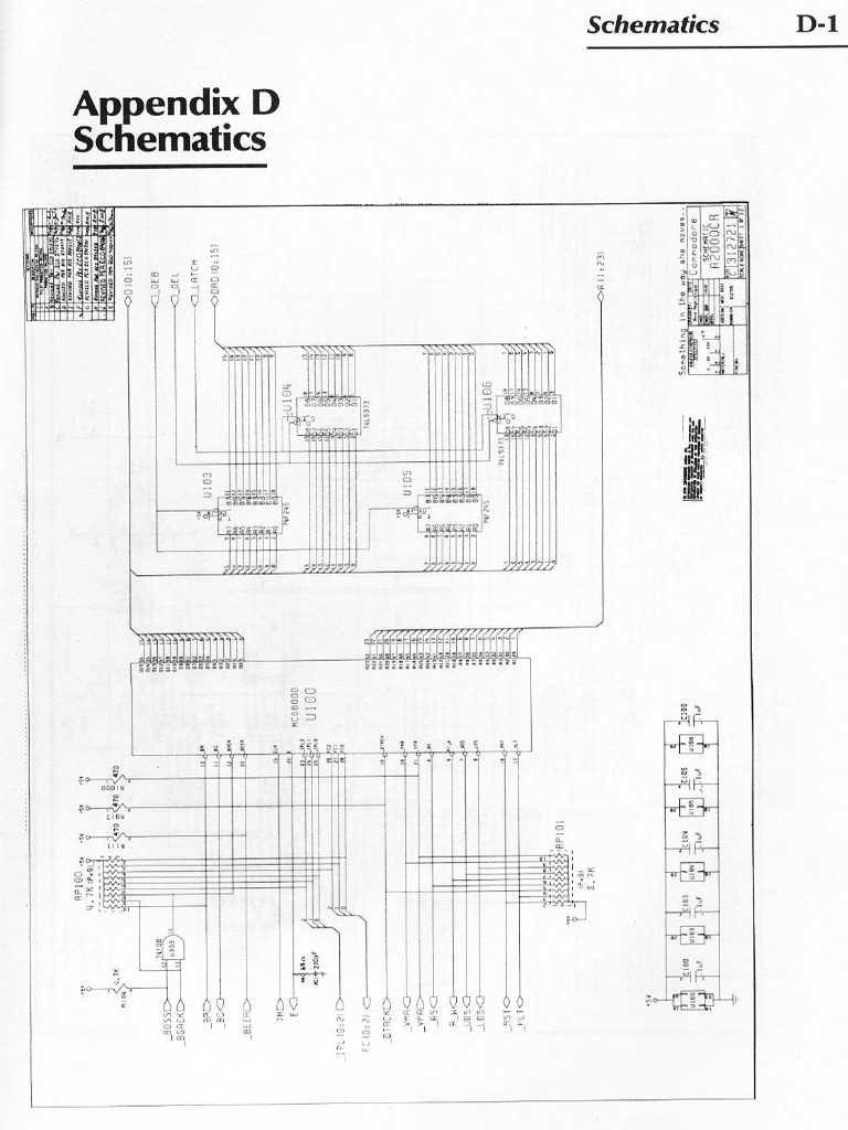 (AMIGA) - A2000 - Schematics | PDF