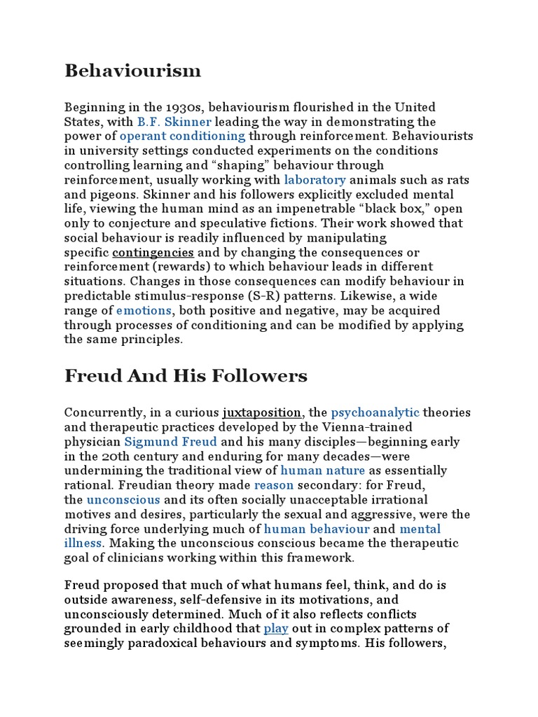 Behaviourism: B.F. Skinner Operant Conditioning Laboratory | Download ...