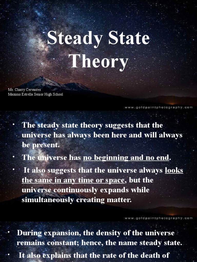 Steady State Theory Overview | PDF