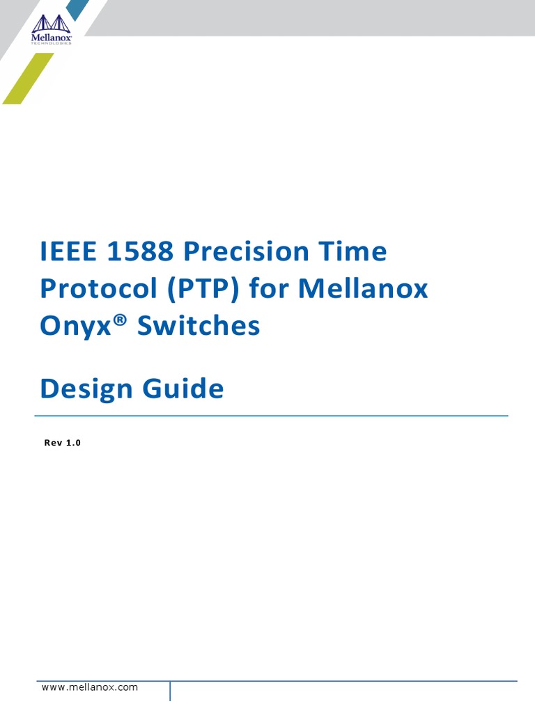 Ieee 1588 Precision Time Protocol Design Guide | PDF