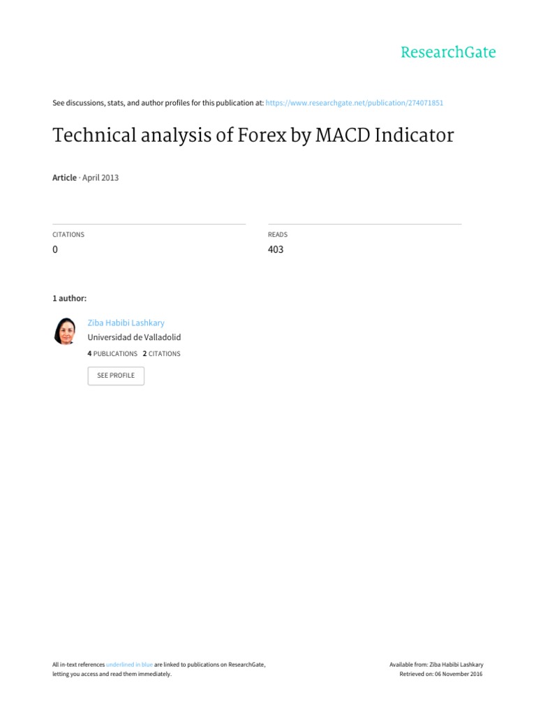 MACD Indicator in Forex Trading Analysis | PDF | Moving Average ...