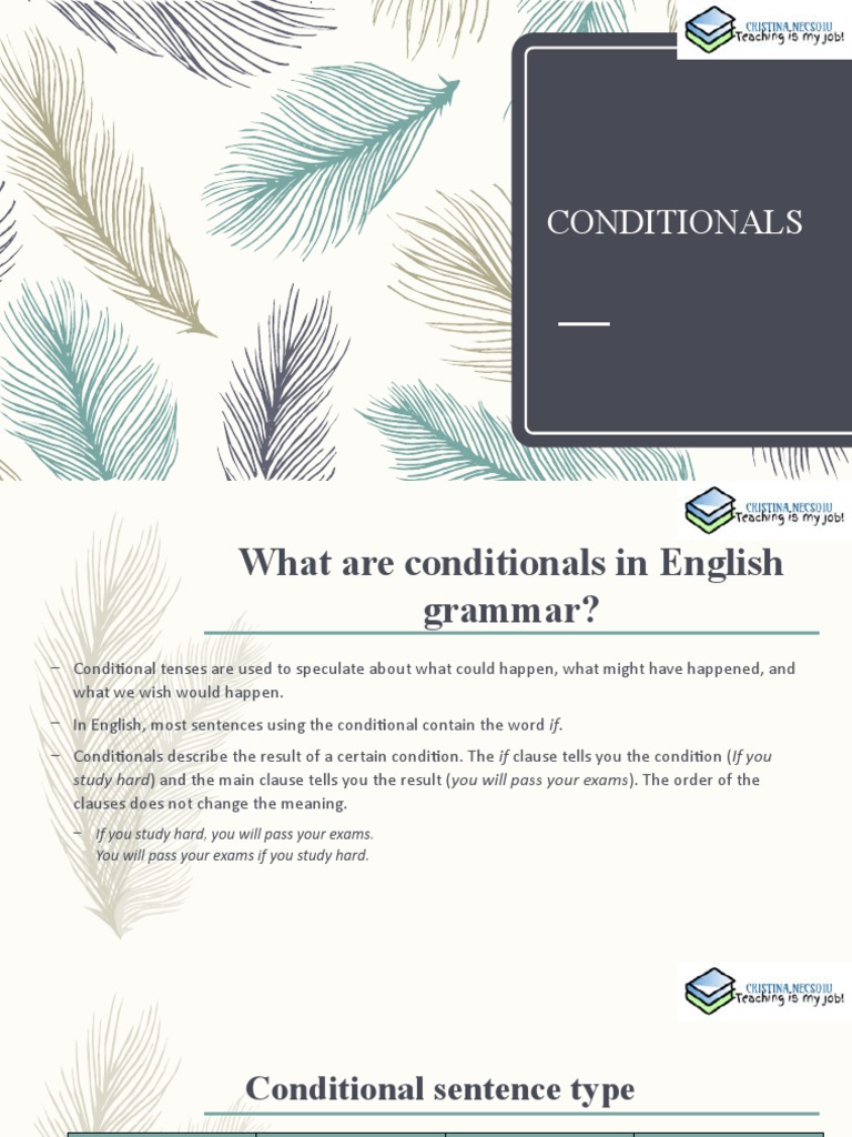 Conditionals | PDF | Grammar | Language Mechanics