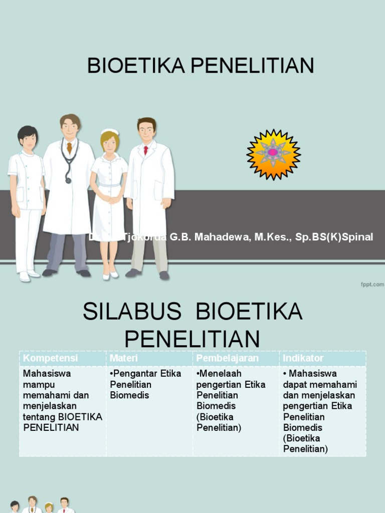 Bioetika Penelitian | PDF | Sains & Matematika