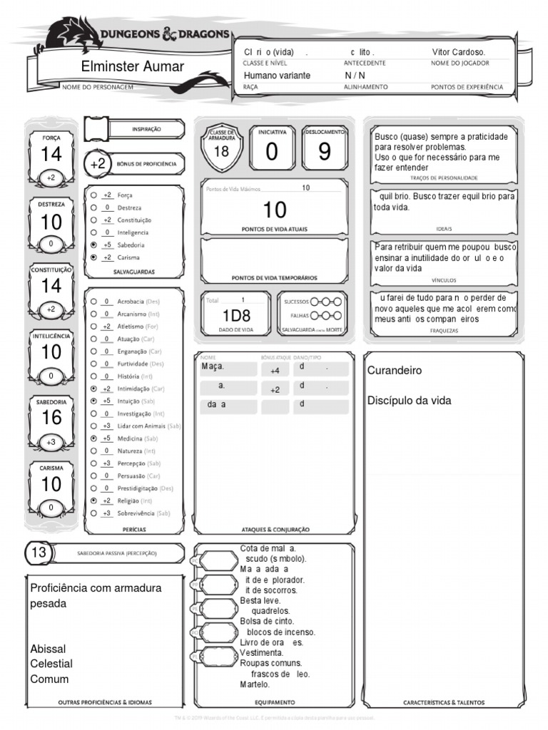 Elminster Aumar v2.2 | PDF