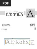 Anatomía de la Tipografía y Letras | PDF | Tipos de letra ...