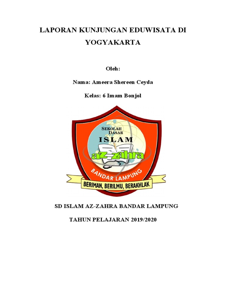 LAPORAN KUNJUNGAN EDUWISATA DI YOGYAKARTA Shereen | PDF