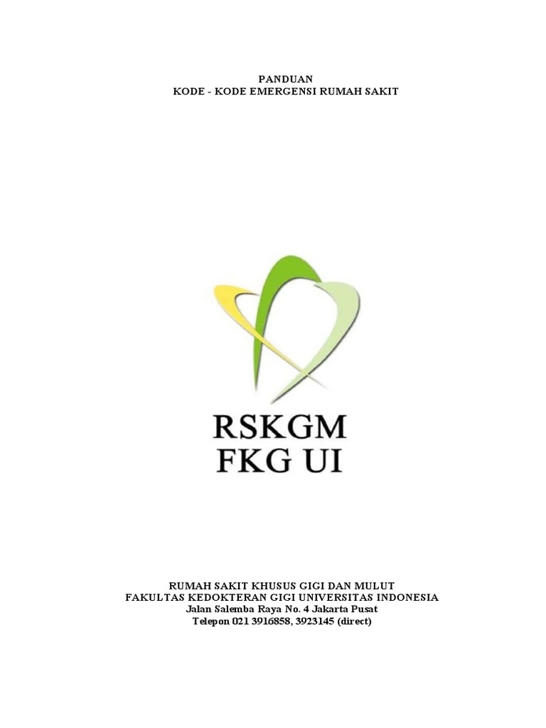 Ok - Panduan Kode-Kode Emergensi Rumah Sakit | PDF