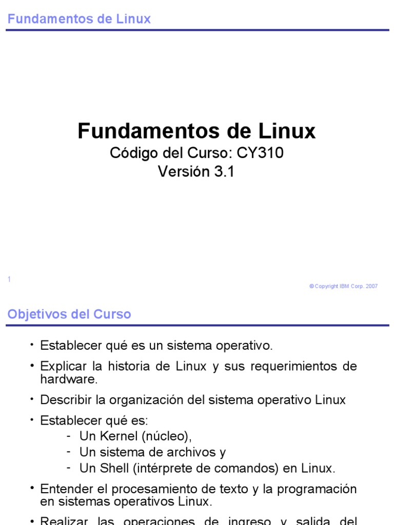Fundamentos de Linux 1 | PDF | Distribución de Linux | Archivo de ...