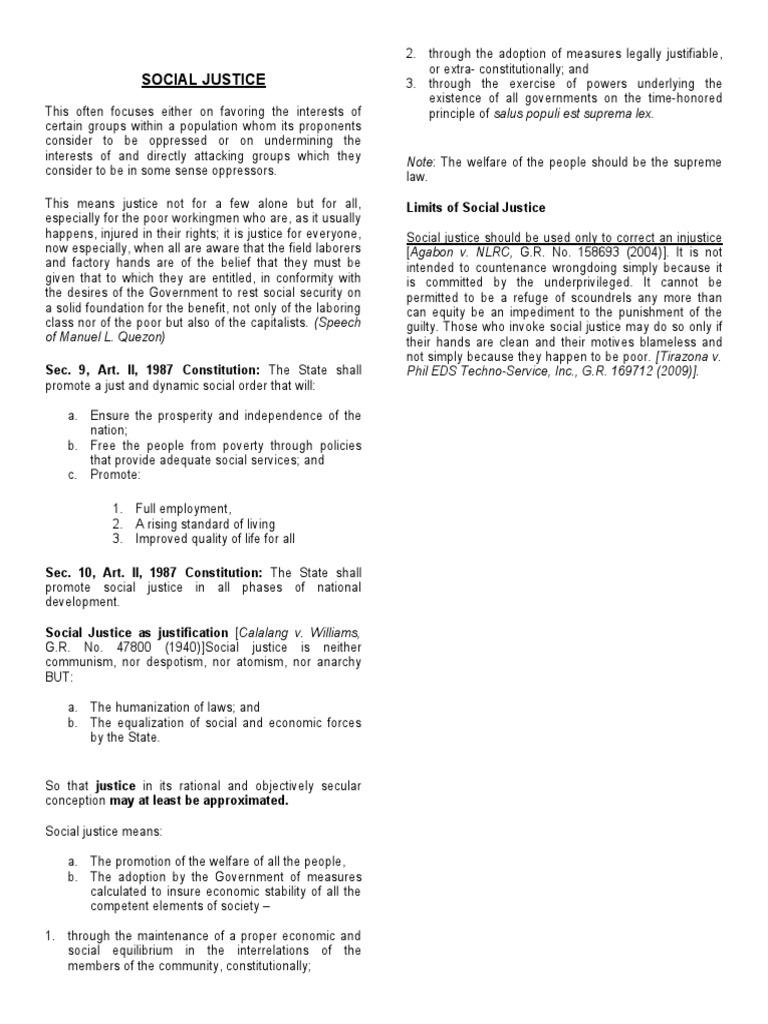 Social Justice-Labor | PDF | Social Justice | Justice