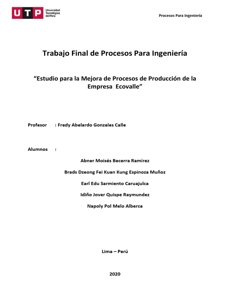 Ecovalle Proyecto Final v2 | PDF | Business | Naturaleza