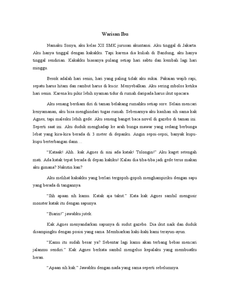 Warisan Ibu - Cerpen | PDF